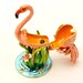 Ciel Collectbles Flamingo Trinket Box. Hand Painted Pink Enamel With ...