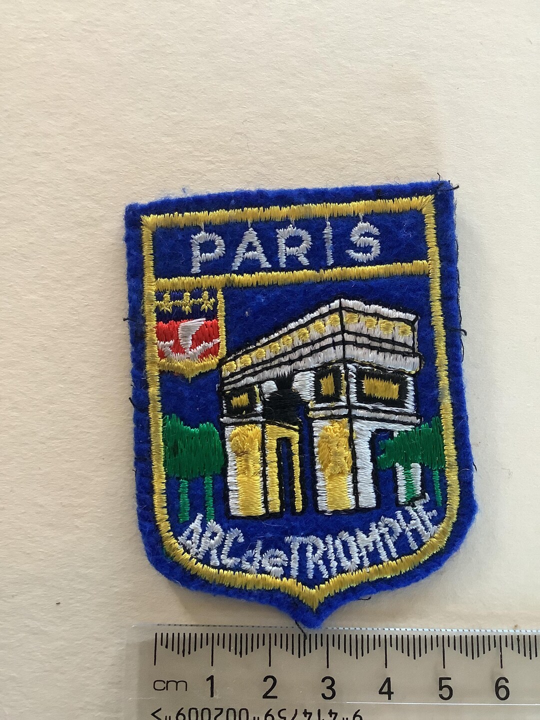 Vintage Paris Arc De Triomphe Patch. - Etsy