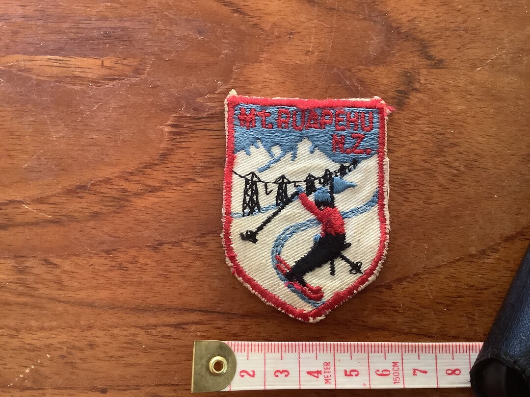 Vintage Circa 1950’s Embroidered Ski Patch Mt Ruapehu Nz - Etsy