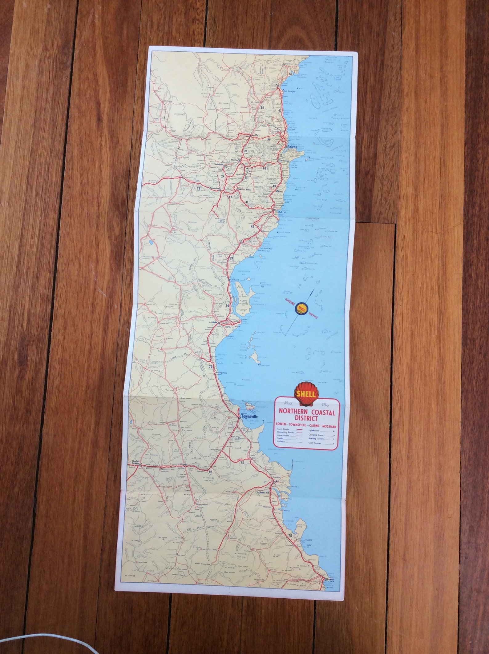Shell Oil Australia Vintage Tourist Map Northern Coastal - Etsy
