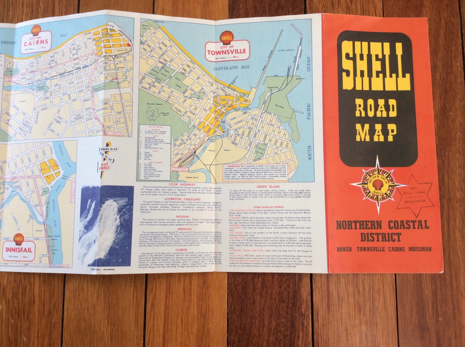 Shell Oil Australia Vintage Tourist Map Northern Coastal District ...