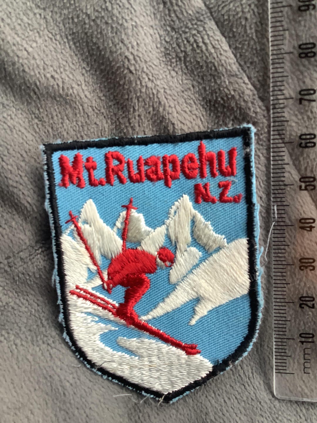 Vintage Circa 1950’s Embroidered Ski Patch Mt Ruapehu Nz - Etsy