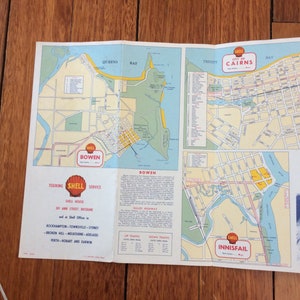 Shell Oil Australia Vintage Tourist Map Northern Coastal District ...