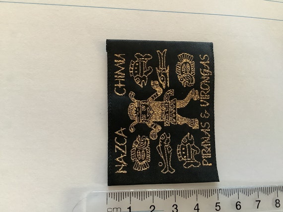 Vintage Nazca metallic thread patch. - Gem