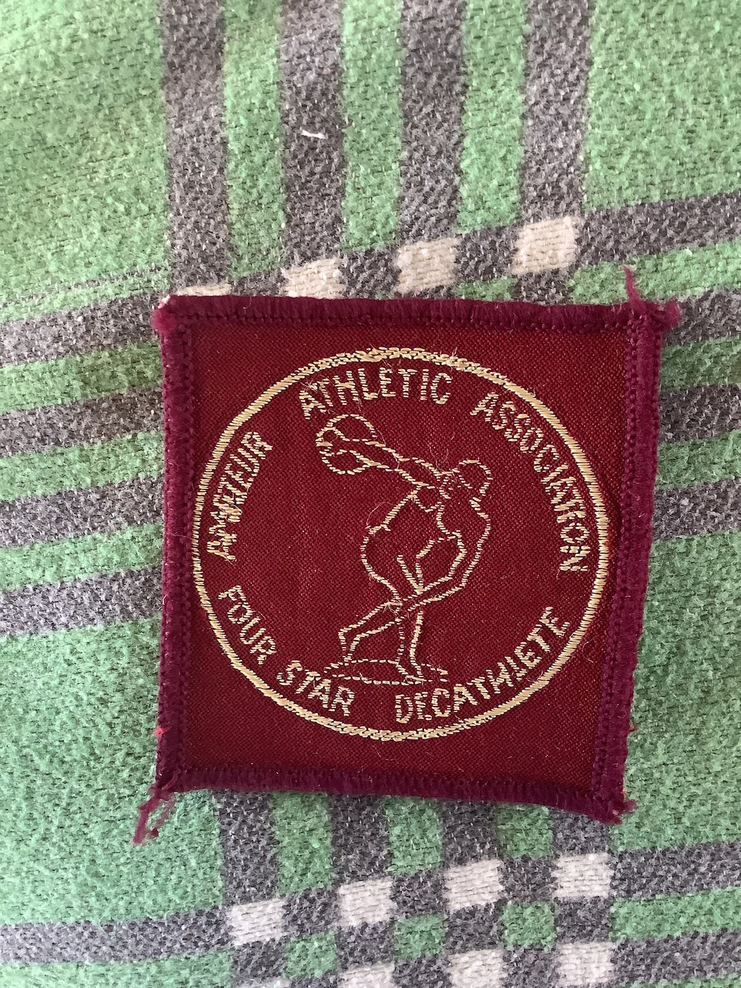 Vintage Amateur Athletic Association Four Star Decathlete Patch - Etsy