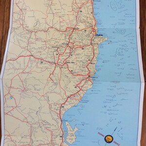 Shell Oil Australia Vintage Tourist Map Northern Coastal District ...