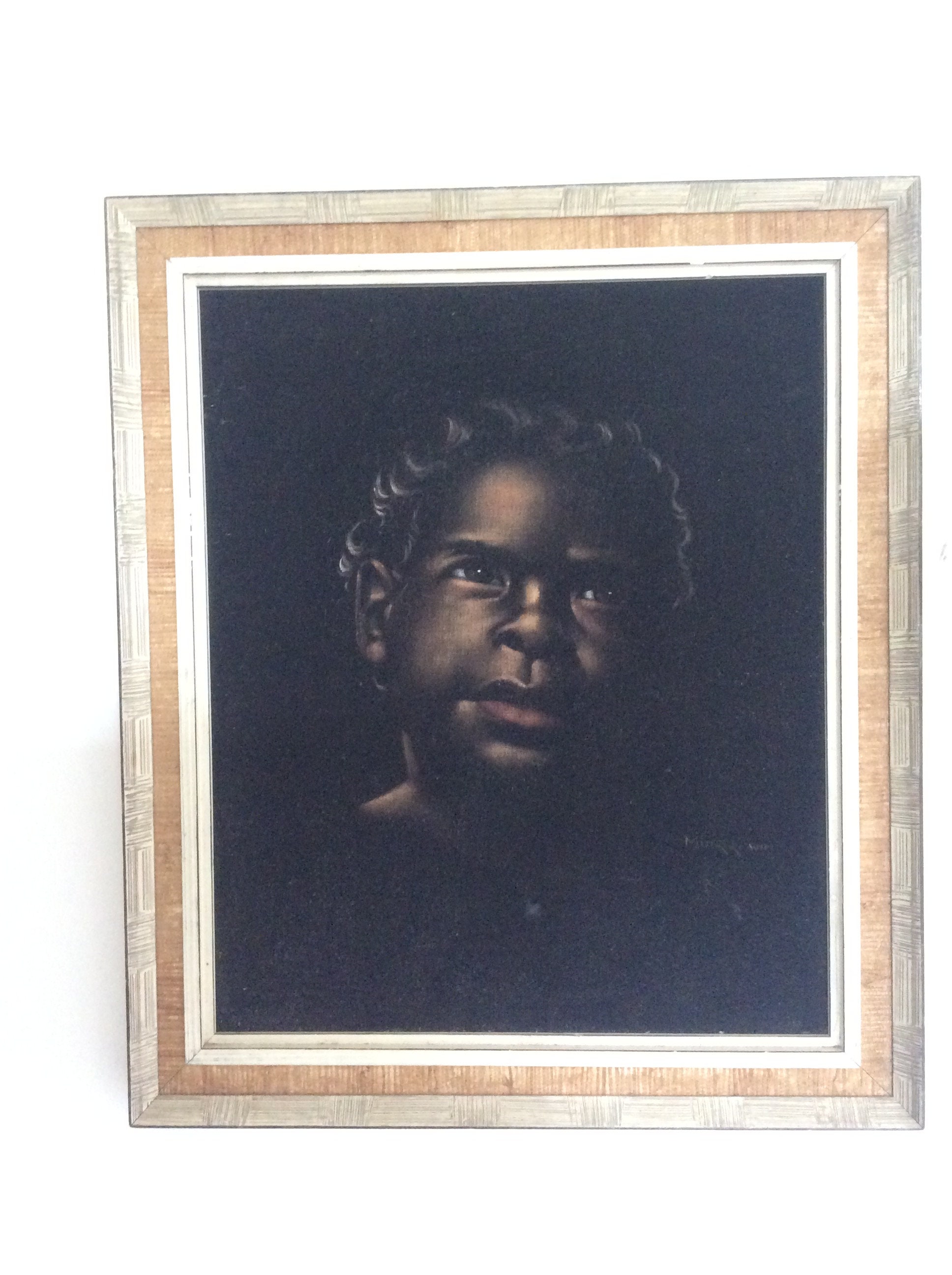 Australian Aboriginal Painting on Velvet Murrawin Made by Bill Onus ...