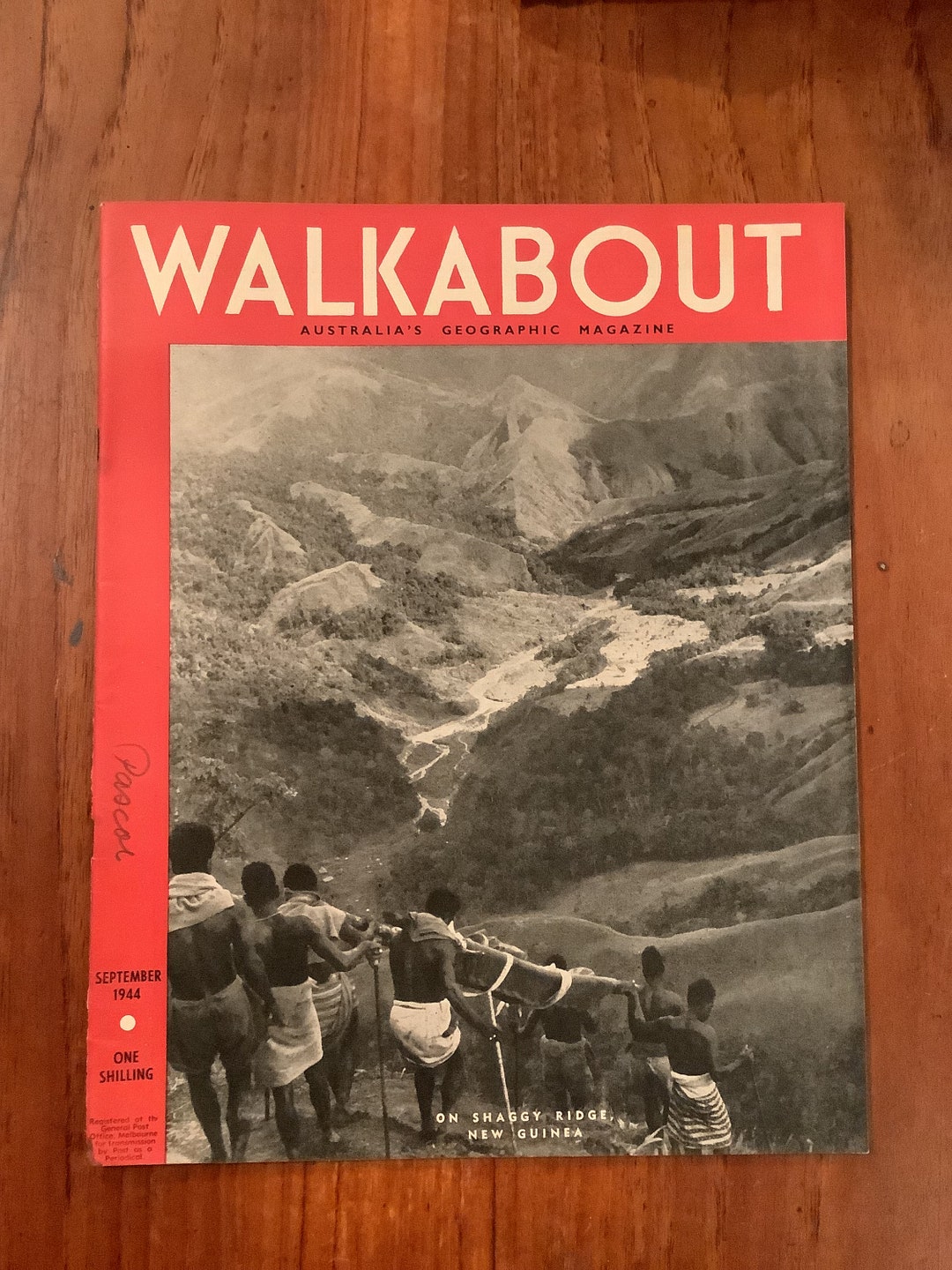 Walkabout Magazine Australia Geographic “on Shaggy Ridge” New Guinea ...