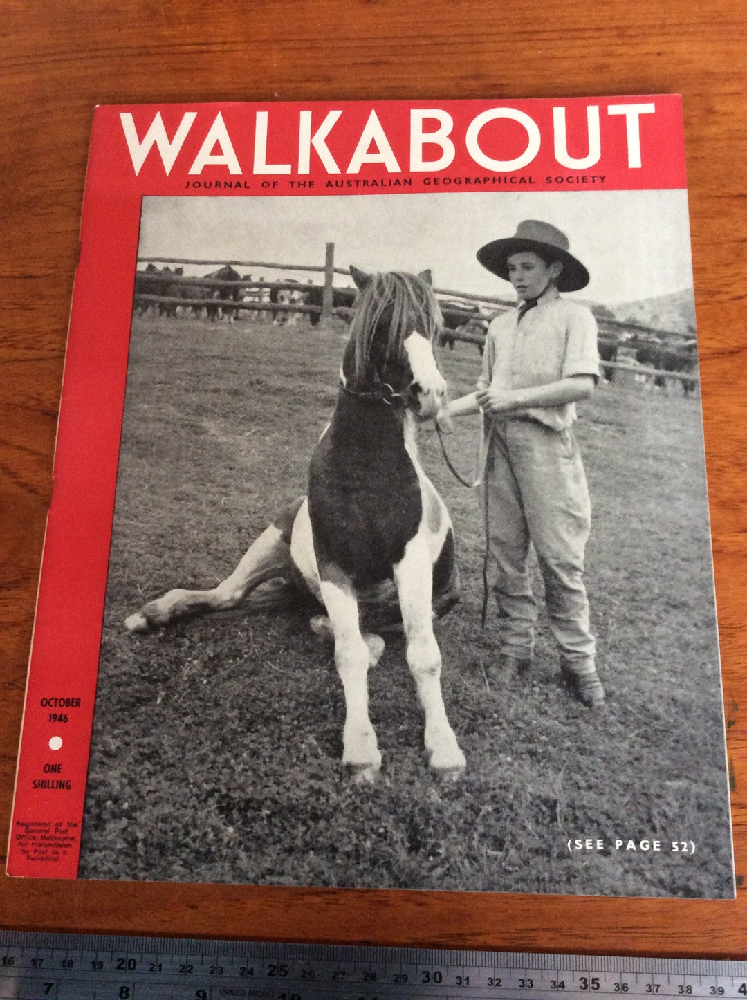 Walkabout Magazine Australia Geographic Young Cowboy With Horse Oct ...