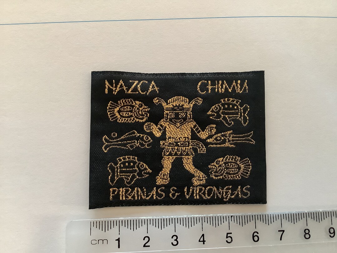 Vintage Nazca Metallic Thread Patch. - Etsy