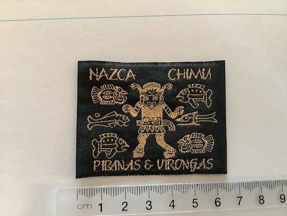Vintage Nazca metallic thread patch. - Gem