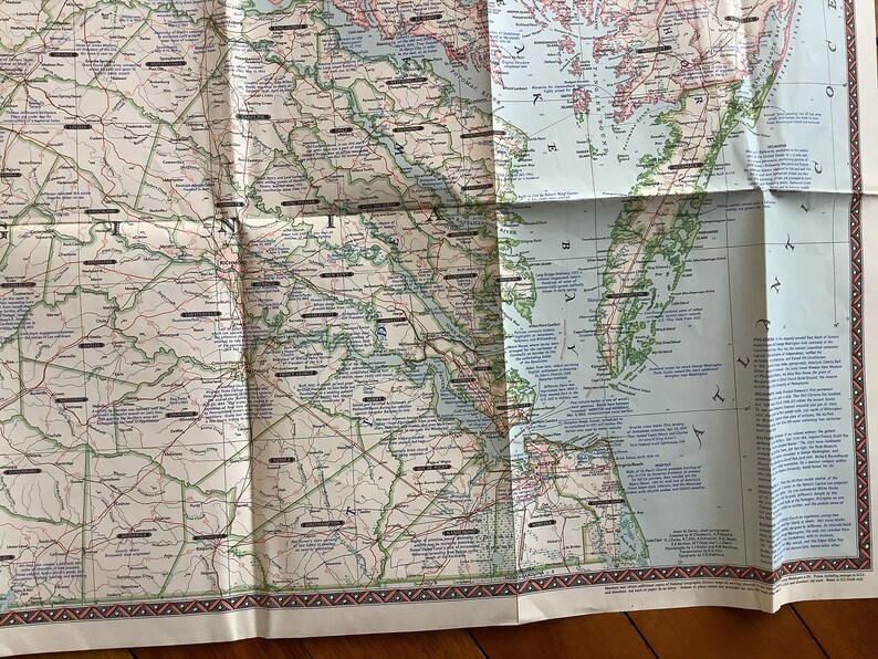 Vintage Map the Nations Capital USA 1956 April - Etsy