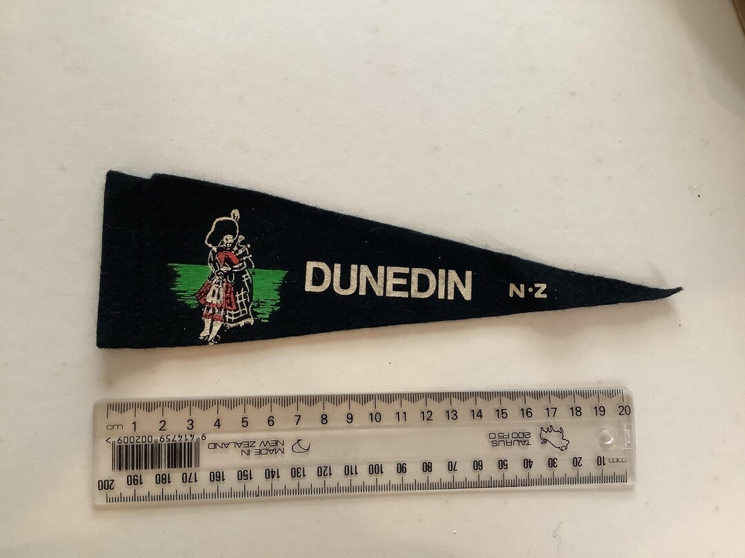 Vintage Dunedin New Zealand Pennant Flag Piece of History. - Etsy