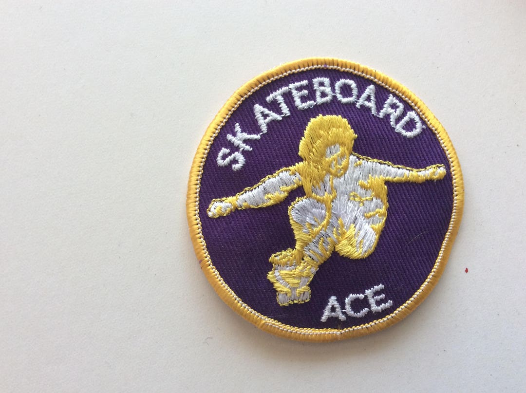 Vintage "skateboard Ace" Skater Patch From 1960's or Early 70's - Etsy