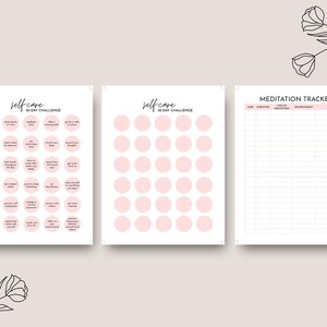 Self-care Planner Printable Insert | Letter-sized Weekly Tracker ...
