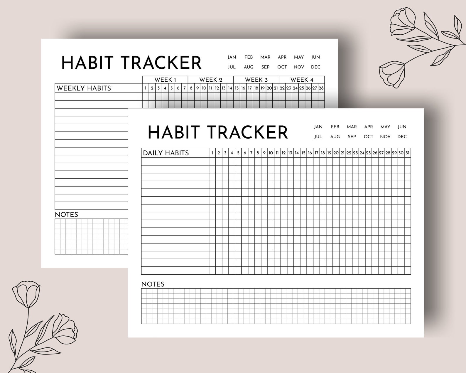 Goal Planner Printable | Goal Setter Printable Inserts PDF | Goal ...