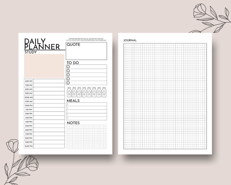 Goal Planner Printable | Goal Setter Printable Inserts PDF | Goal ...