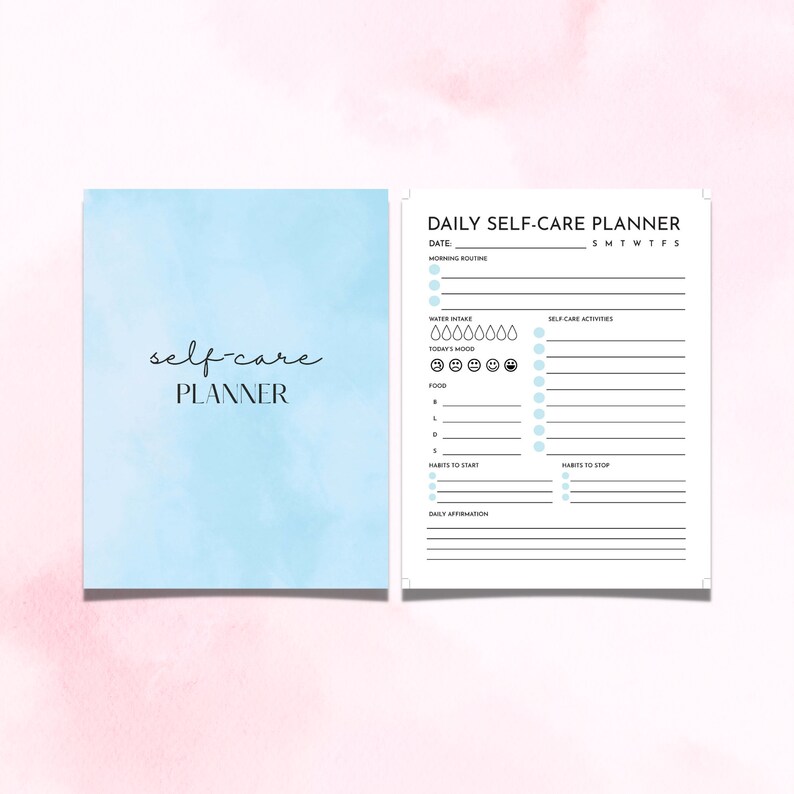 Self-care Planner Printable Insert | Letter-sized Weekly Tracker ...