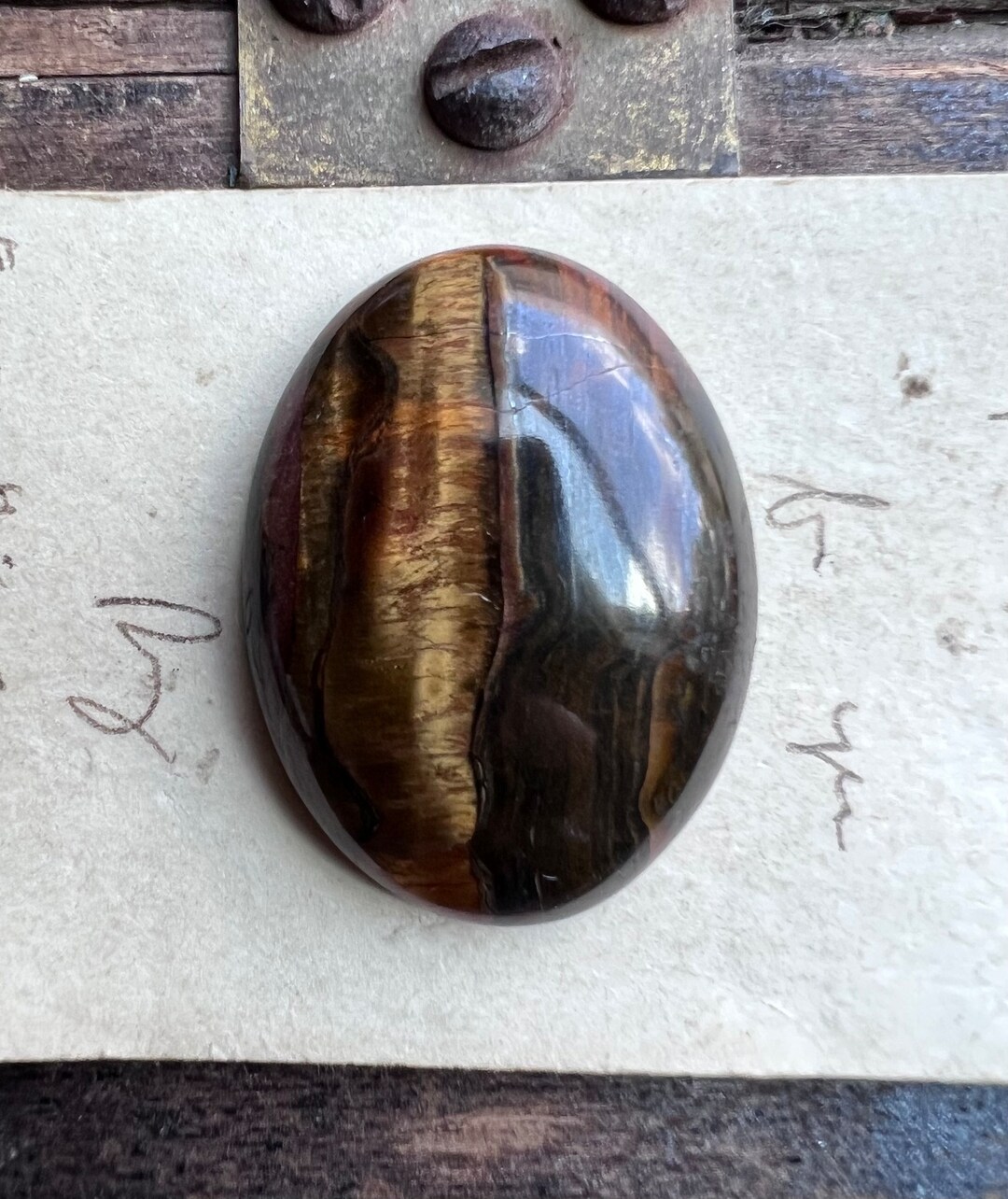 Vintage Rare Marra Mamba Australian Tiger Eye Cabochon Mara Mamba Oval ...