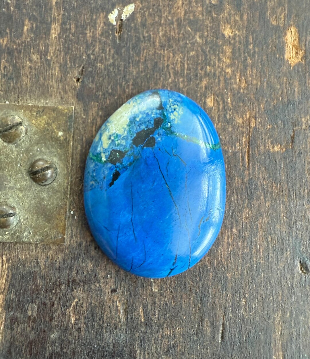 Azurite Cabochon Deep Blue Russian Azurite | Oval Azurite Malachite ...