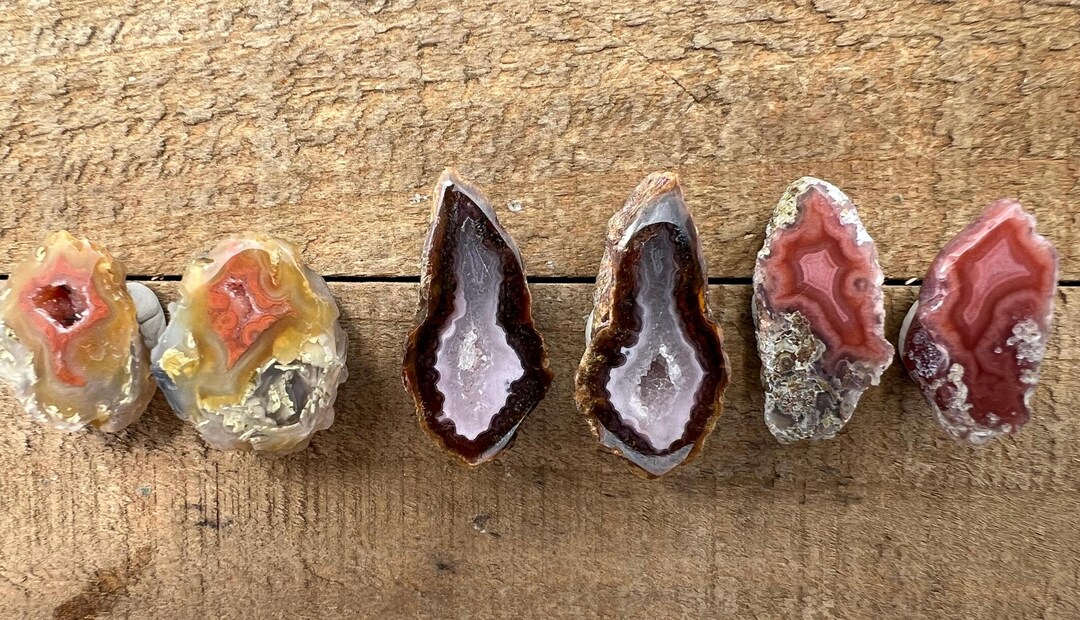 Small Laguna Agate Display Specimens From Mexico | 3 Laguna Agate Pairs ...