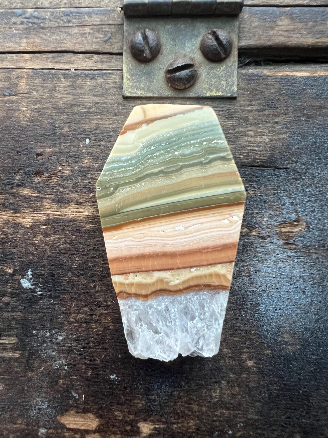 Agate Coffin Shape | Coffin Druzy Gemstone | Carved Coffin | 61mm ...