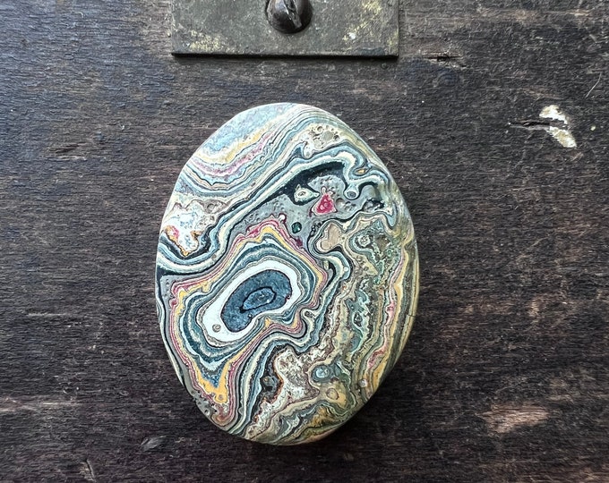 Vintage Freeform Fordite Aka Detroit Agate Cab Material Vintage ...