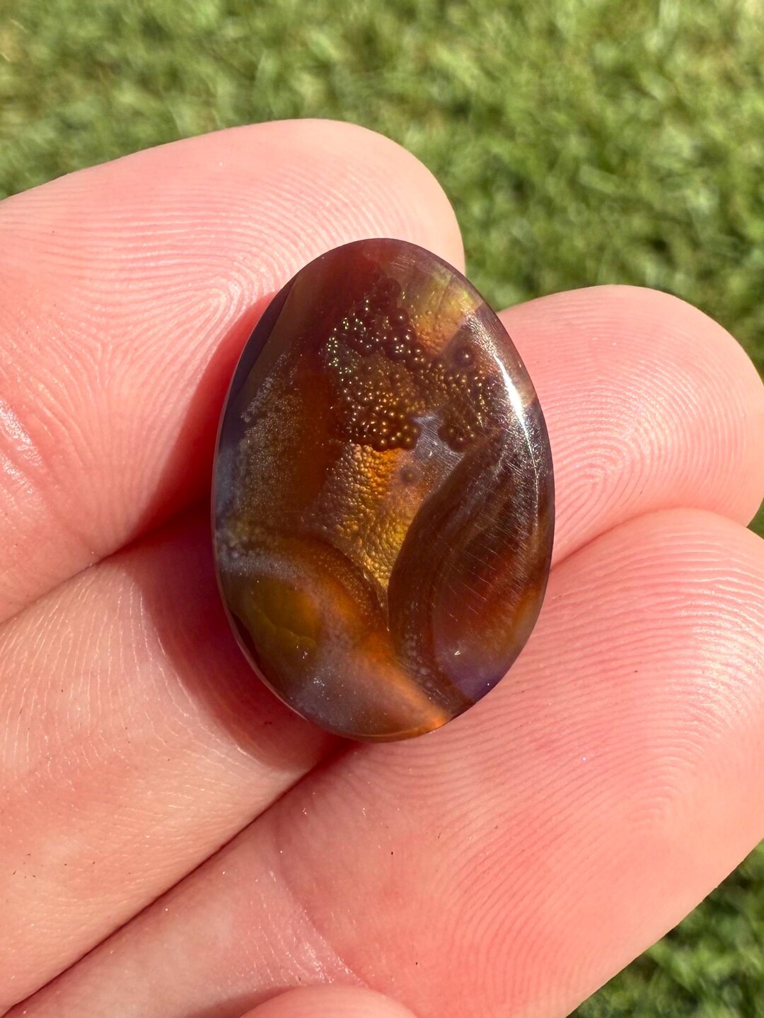 Mexican Fire Agate Cabochon | All Natural Fire Agate Jewelry Supply ...