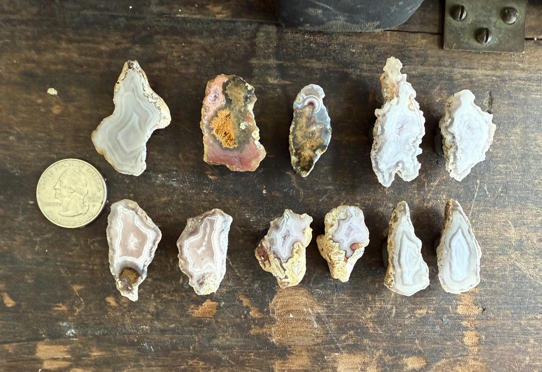 Small Laguna Agate Specimens From Mexico | 4 Pairs and 3 Singles | Baby ...