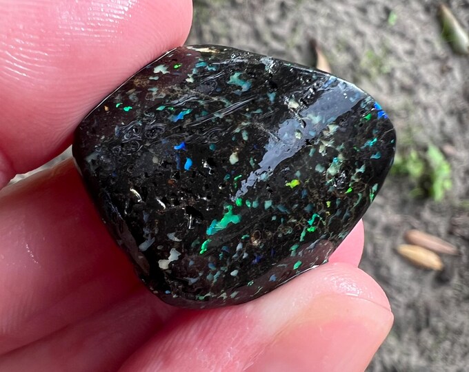Hand Polished Leopard Opal | Freeform Mexican Opal Cabochon | Rare Opal ...