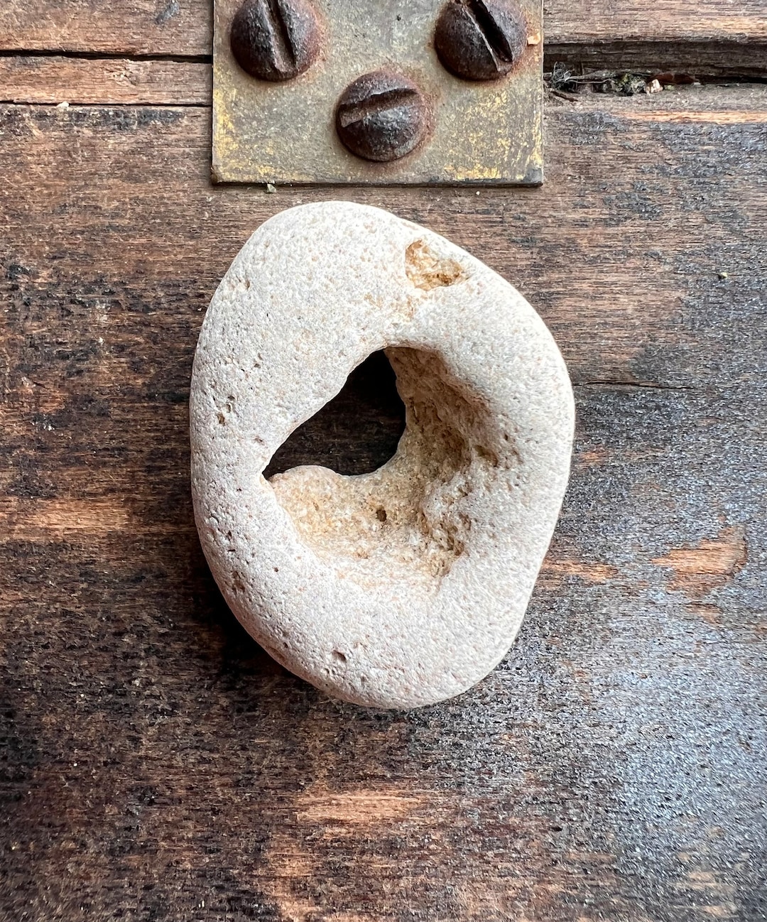 Hagstone Natural Hagstone witch Stone Israel Holey Stone - Etsy