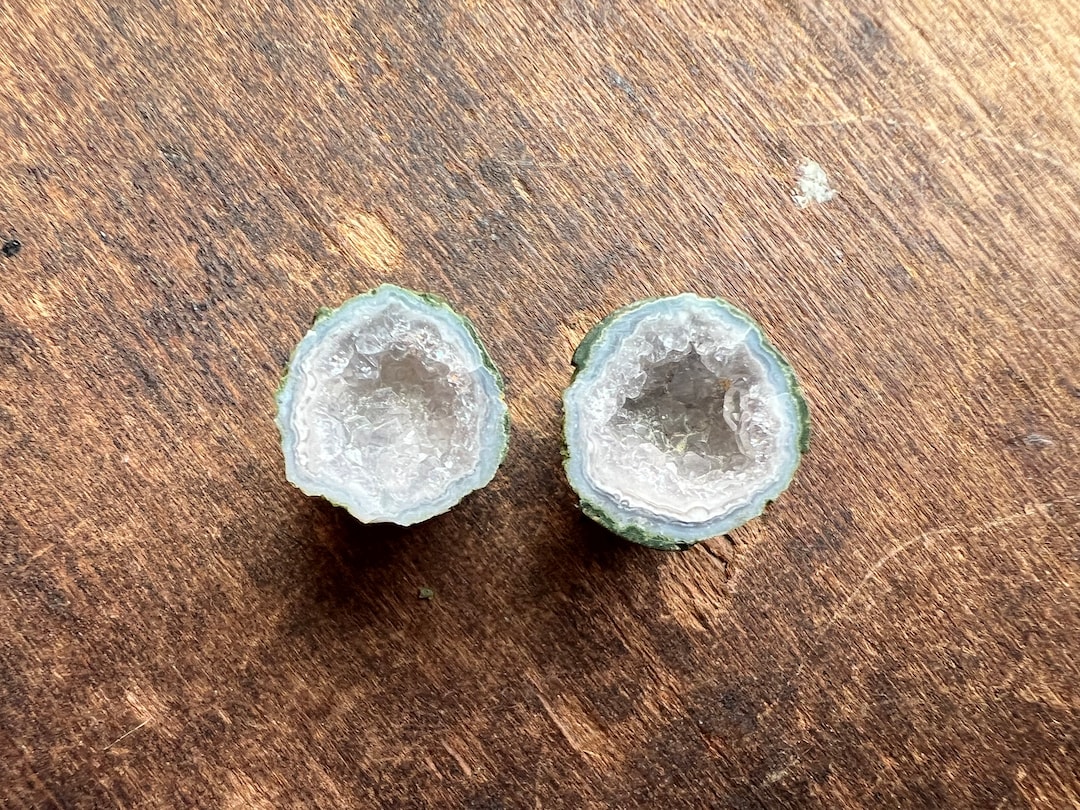 Rare Amethyst Tabasco Geode Pair Cab Supply Light Purple Mexico Geode ...