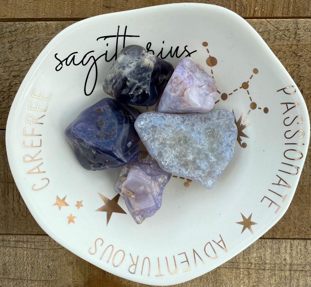 Tumbled Holly Blue Agate Lot Chalcedony From Oregon | Bulk Tumbled ...
