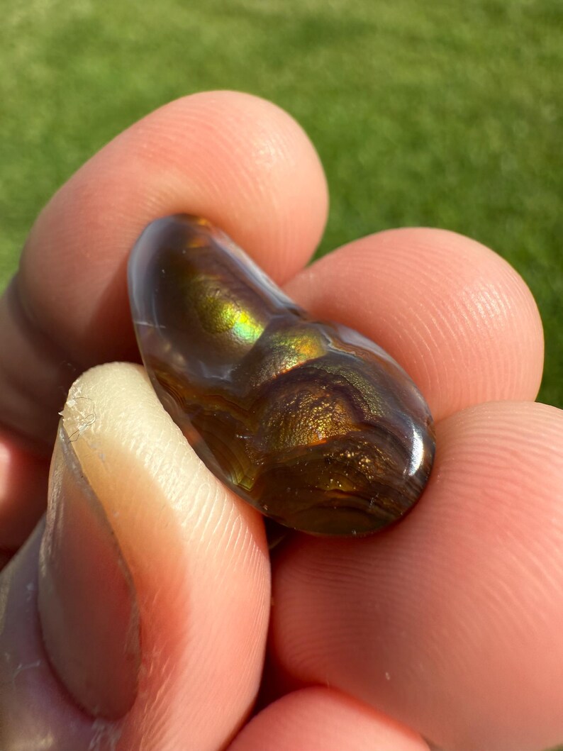 Mexican Fire Agate Cabochon | All Natural Fire Agate Jewelry Supply ...