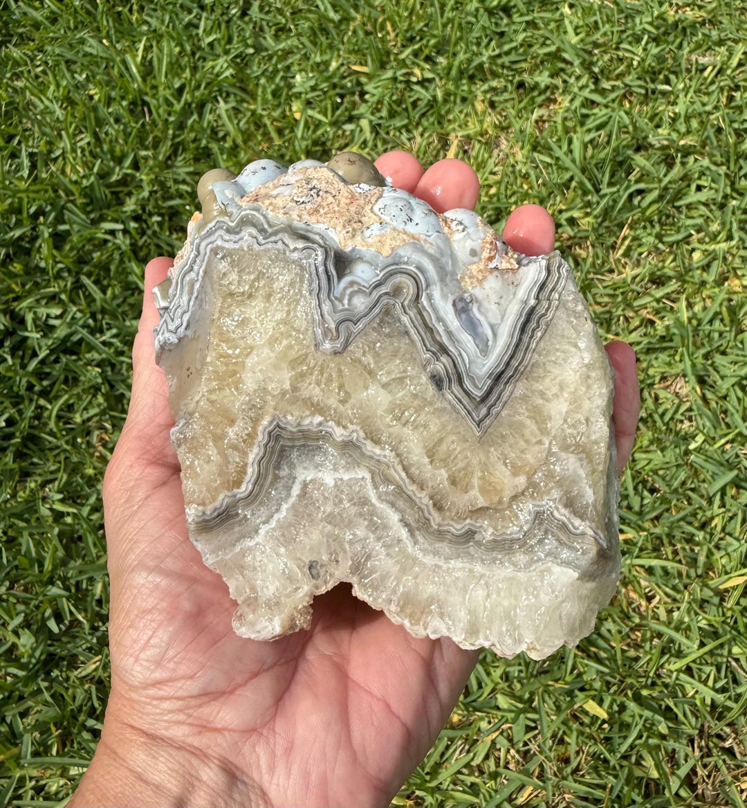 Laguna Lace Agate Rough Specimen From Mexico High Grade Laguna Lace