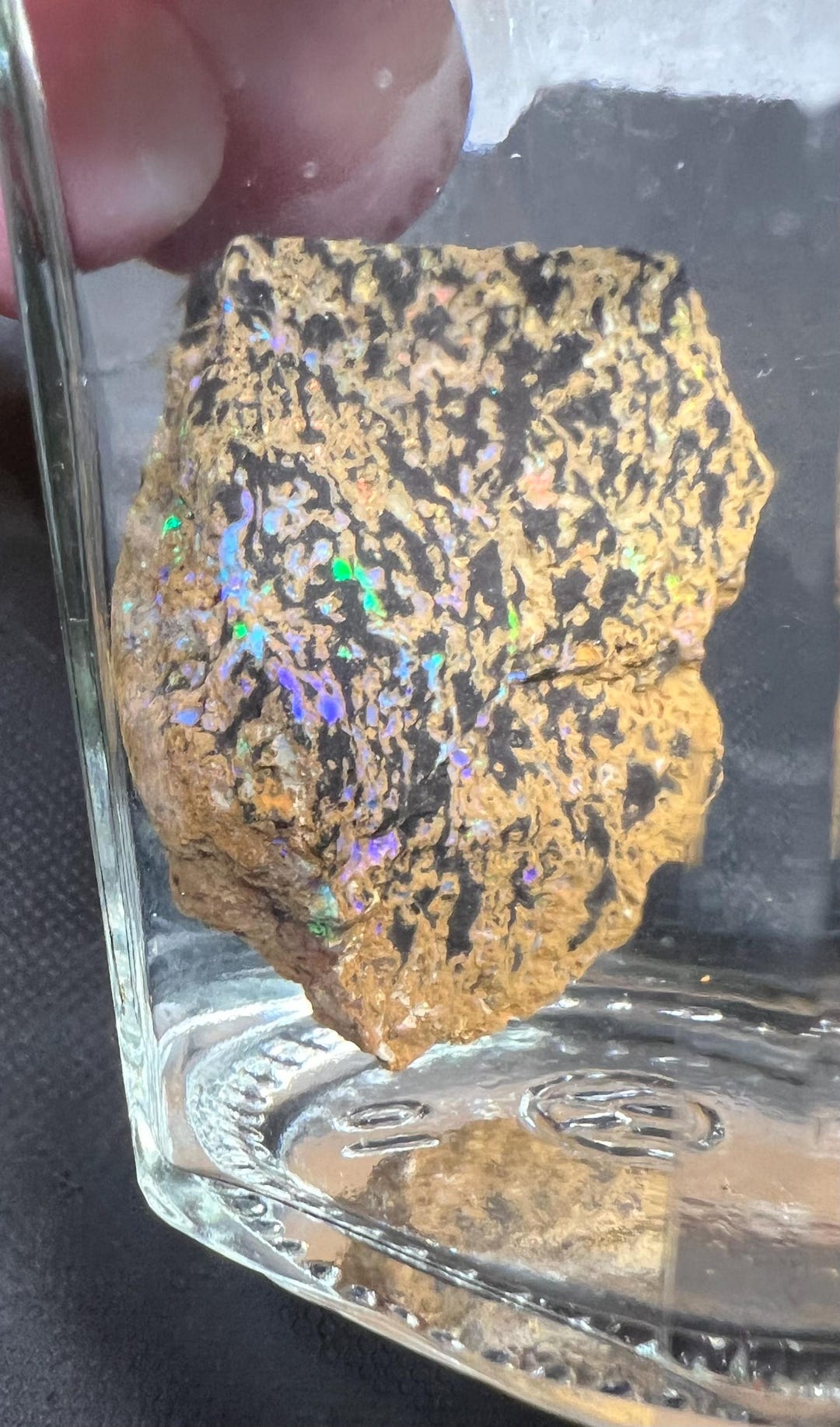 Rough Leopard Opal Jar Rough Mexican Opal Rare Opal Play of Color Opal ...