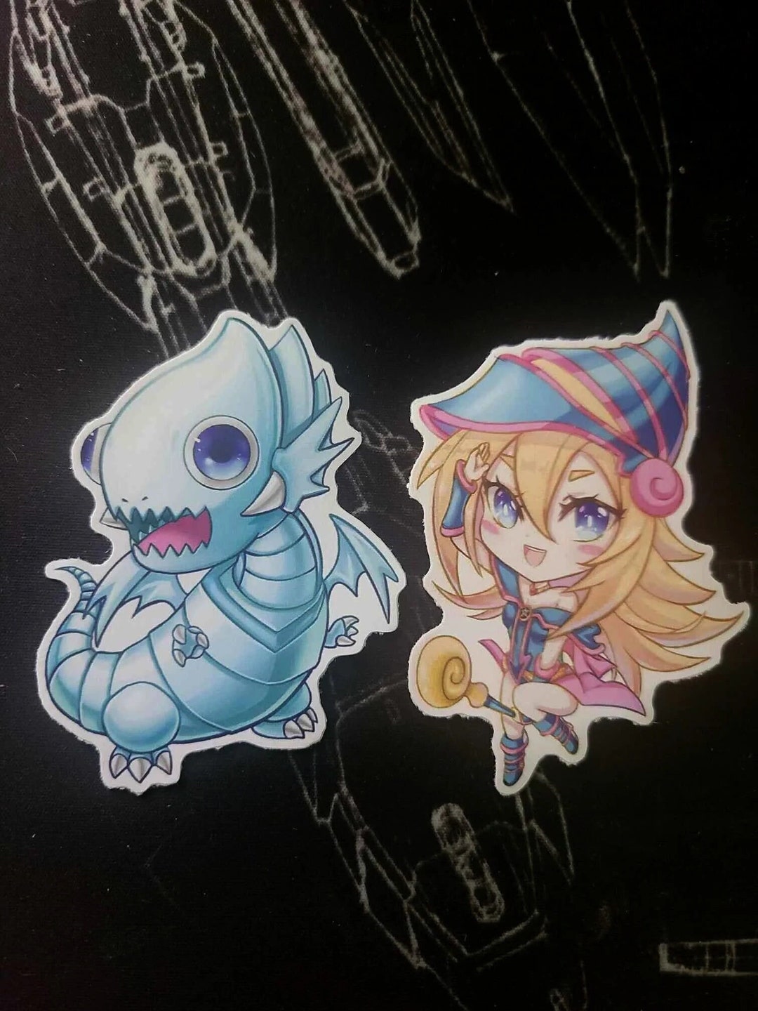 Yugioh Matte Vinyl Stickers Derp Blue Eyes White Dragon Dark Magician ...