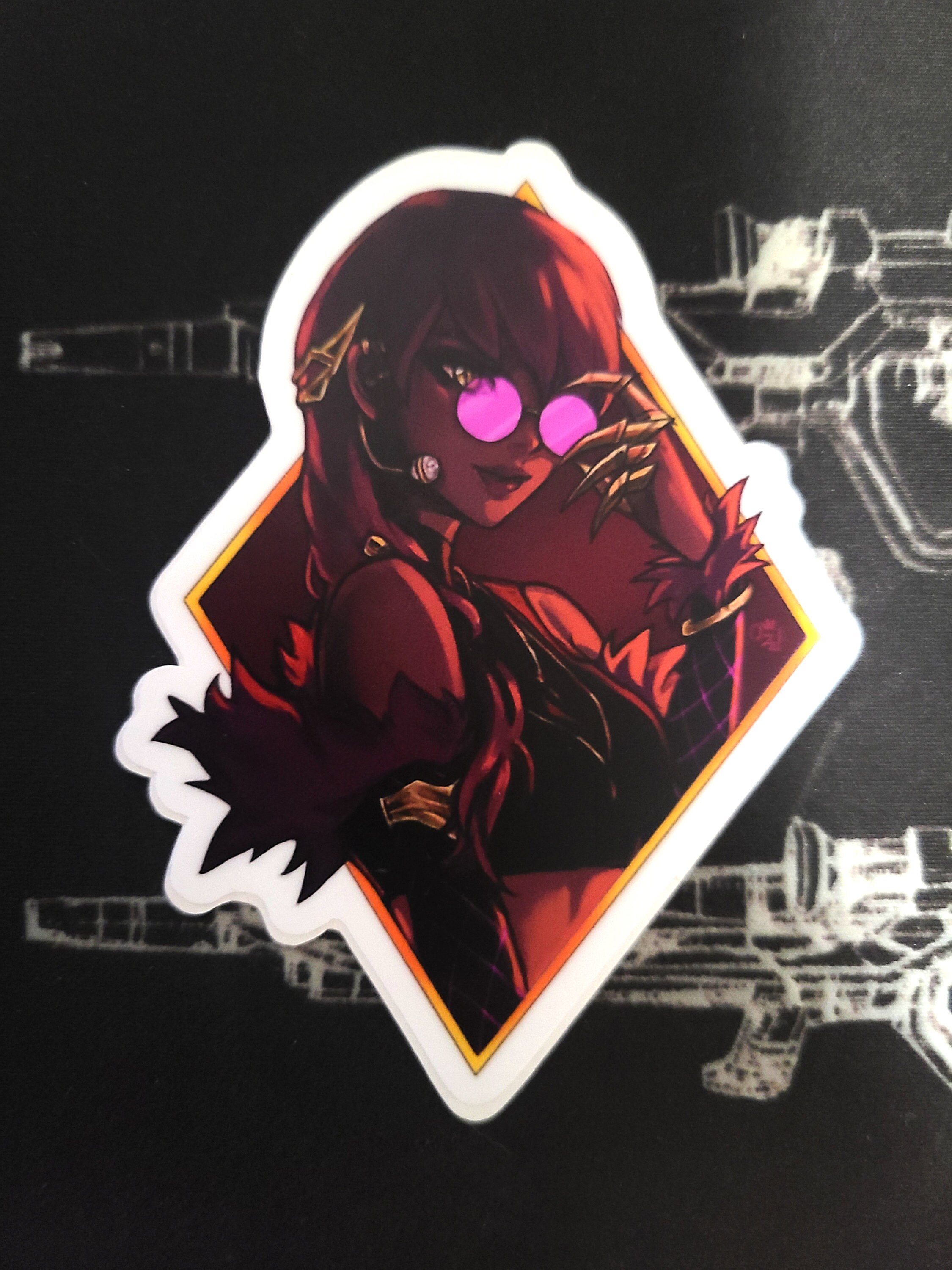 Lol K/DA Vinyl Stickers Ahri | Evelynn | Kaisa | Akali - Etsy