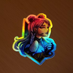 League of Legends Holographic K/DA Vinyl Stickers Ahri | Evelynn ...