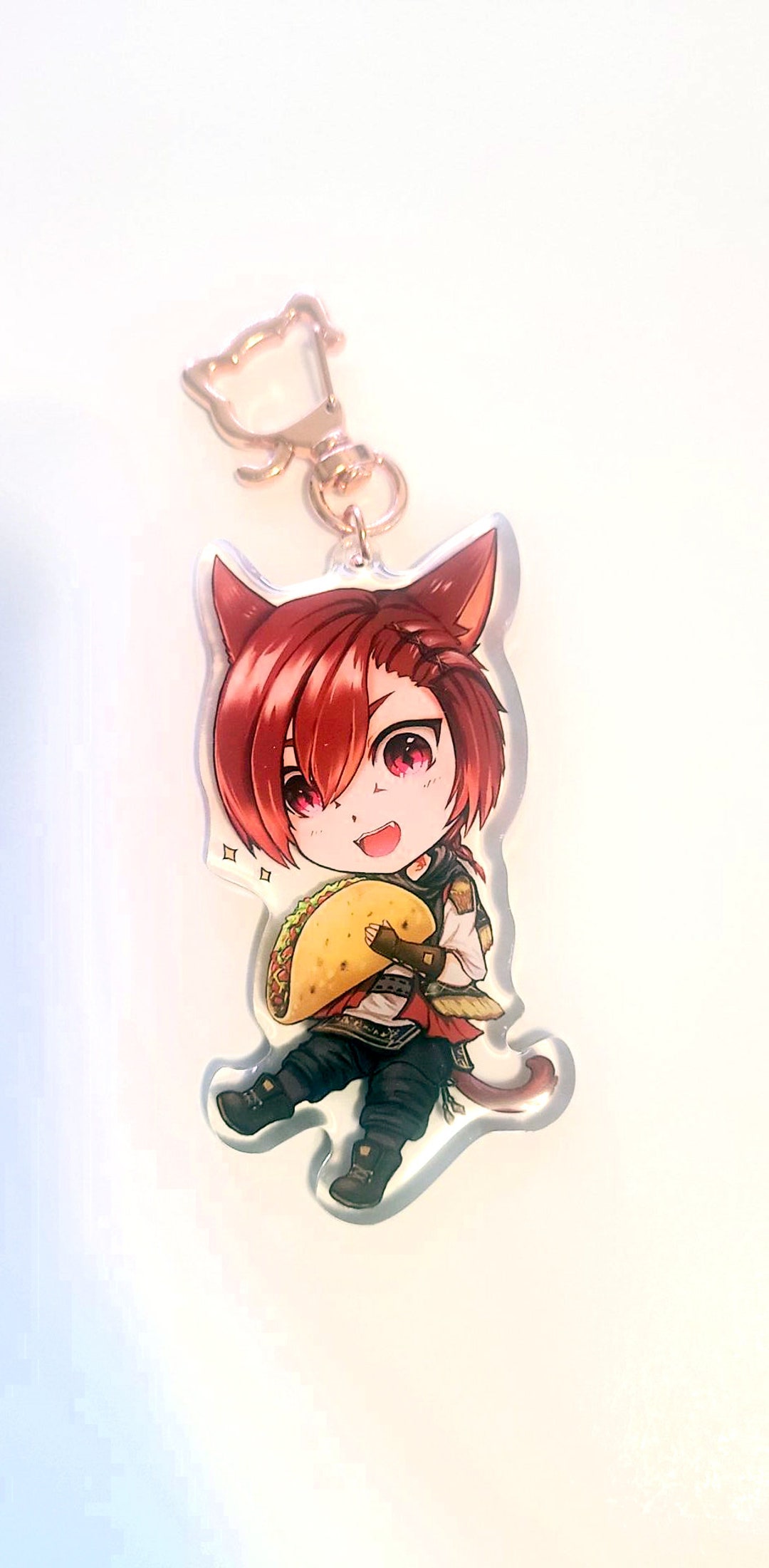 FFXIV / FF14 Dawntrail Taco G'raha Tia Double-sided 3.5" Keychain Charm ...