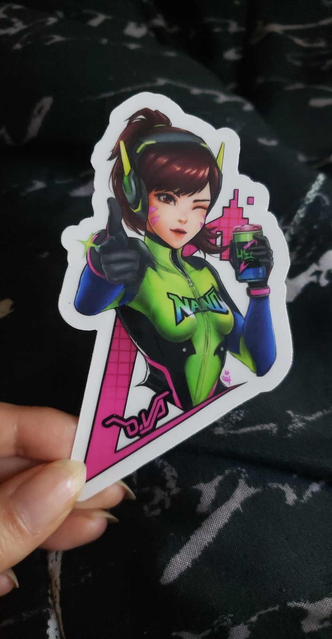 Overwatch Nano Cola D.VA / Hana Song Clear Borderless Spray Sticker - Etsy