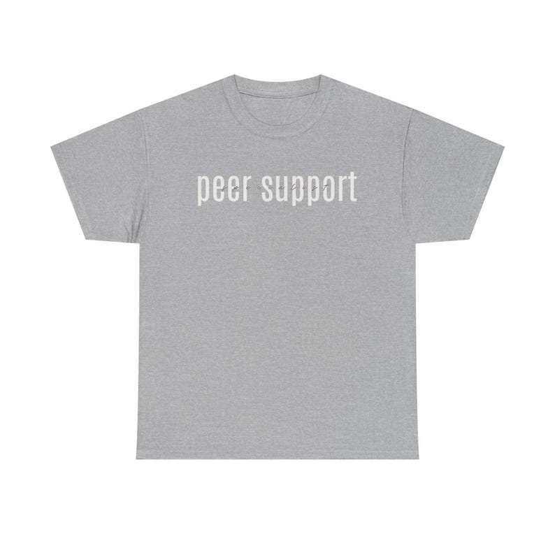 Peer Support Tee | Mental Health Awareness, Minimal Text Design - Etsy