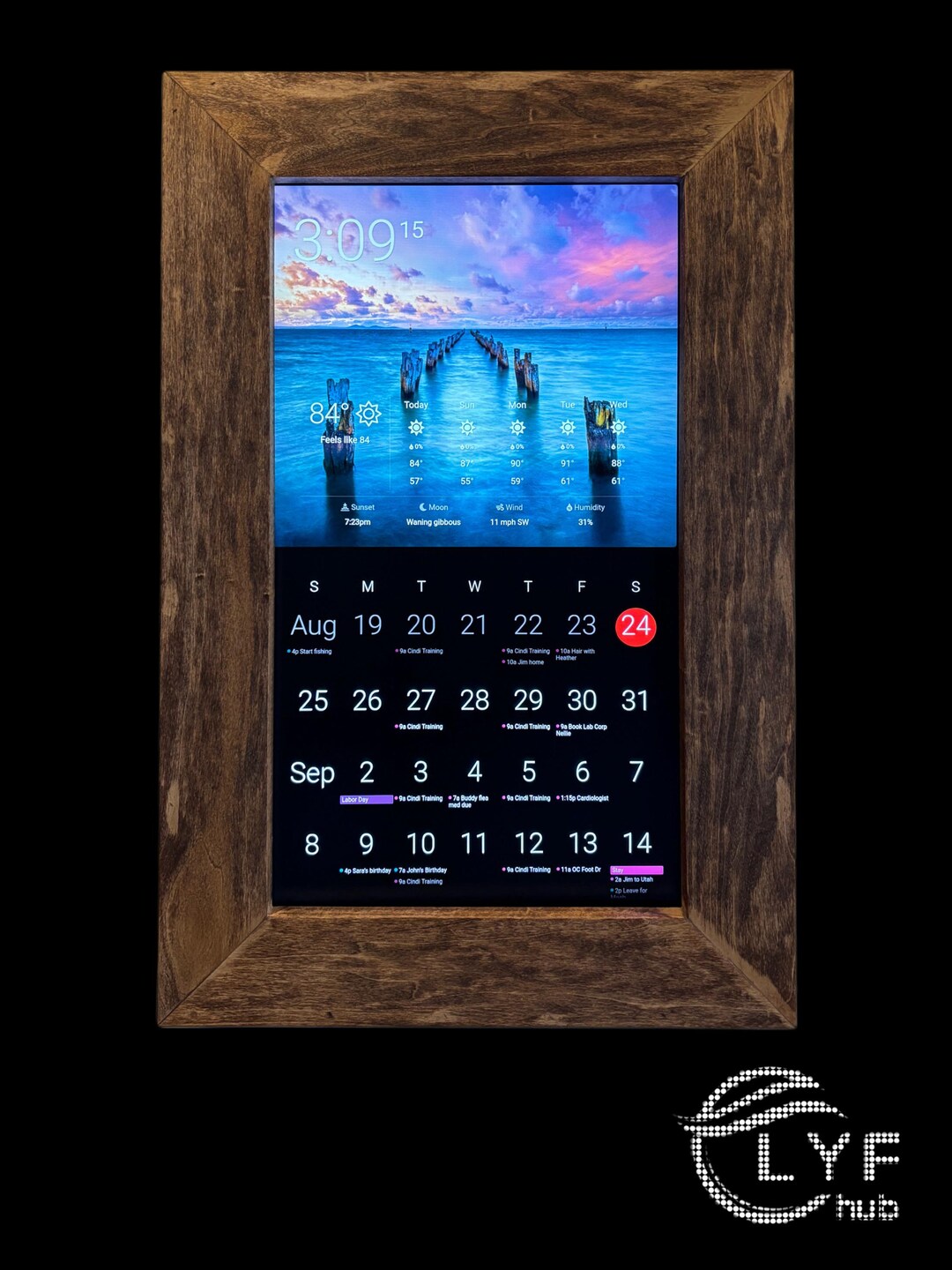 Lyfhub 24" Digital Wall Display Powered by Dakboard - Smart Screen ...