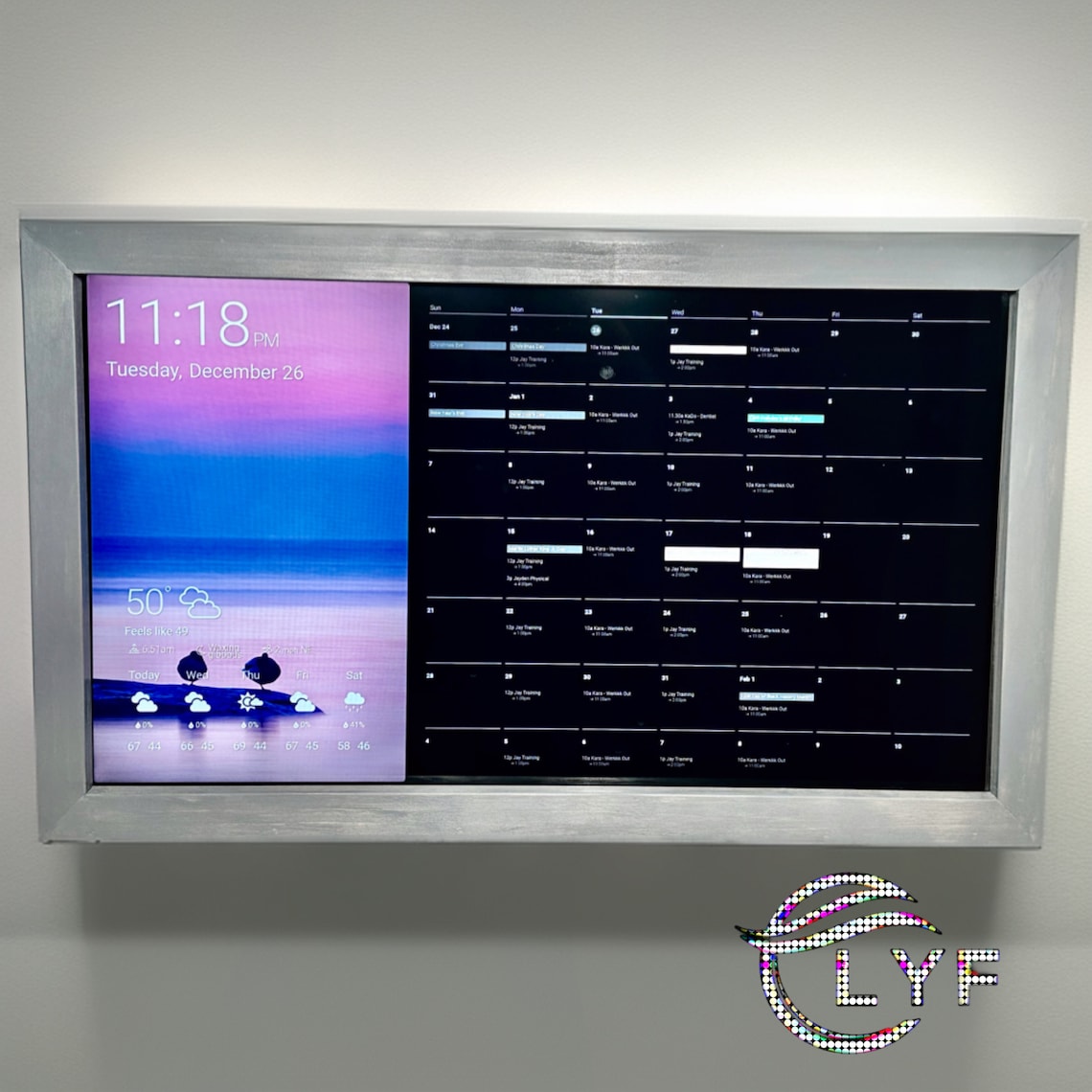 Lyfhub 32" Digital Wall Display Powered by Dakboard - Smart Screen ...