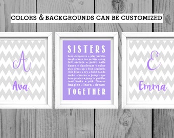 Sisters wall decor | Etsy