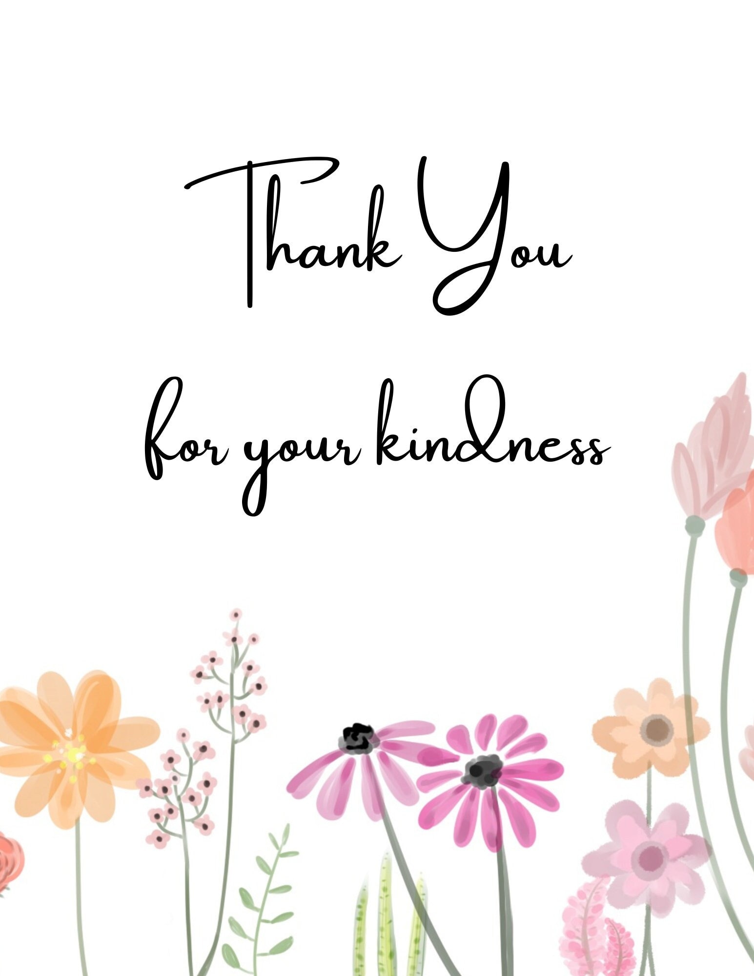 Thank You for Your Kindness - Etsy