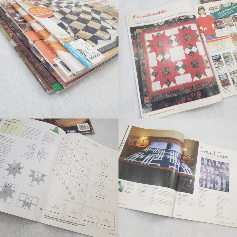 6 Quilting Magazines Lot, Quilter's World, Mccall's Quilting, Quick ...