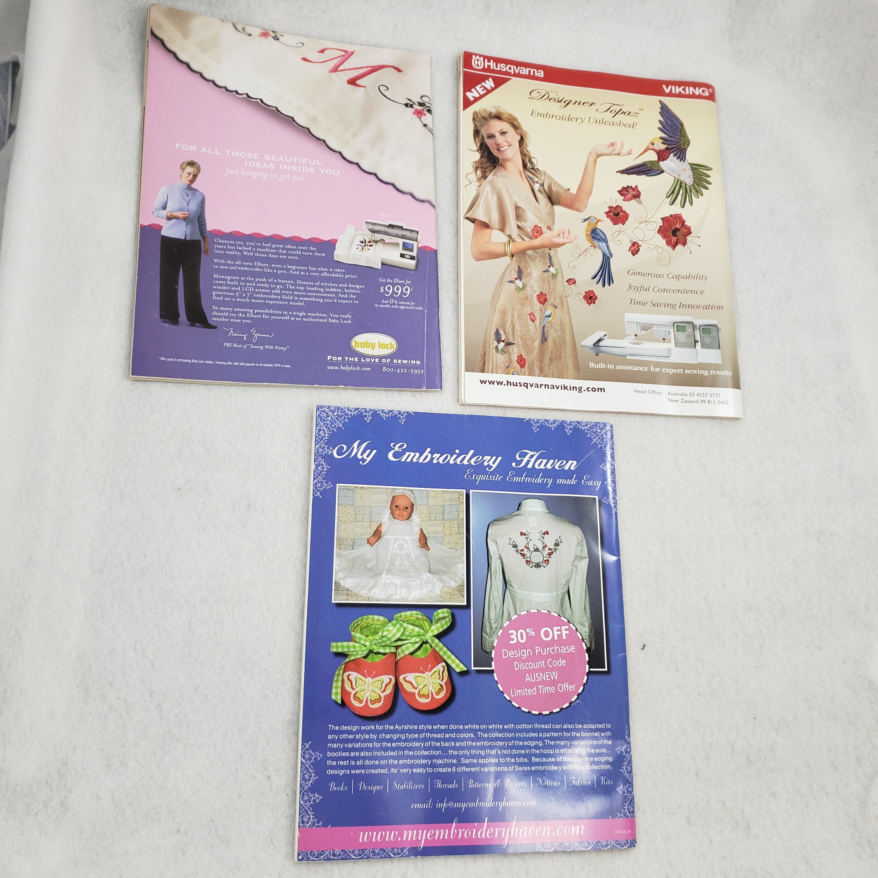 6 Creative Machine Embroidery Magazines Lot, Machine Embroidery ...