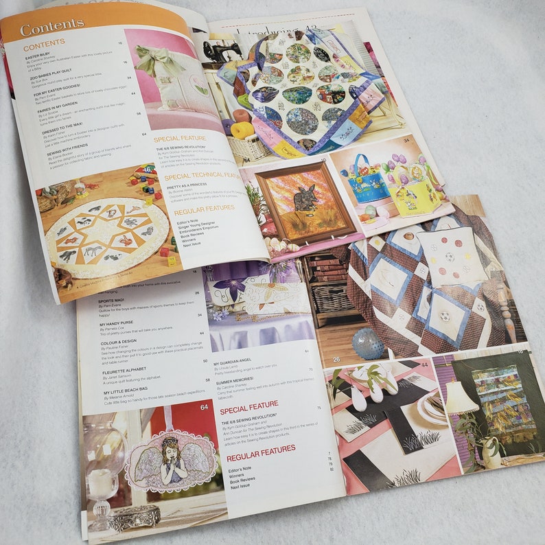 6 Creative Machine Embroidery Magazines Lot, Machine Embroidery ...