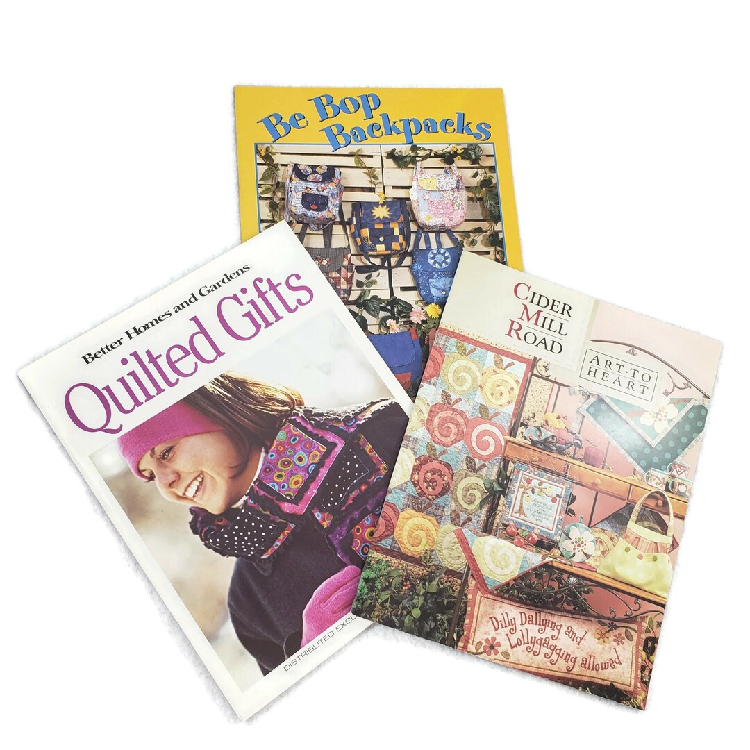 3 Quilted Craft Booklets Lot, Quilting Patterns, Quilted Pillows Book ...